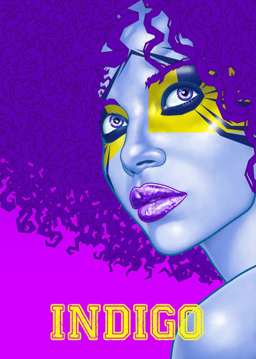 'INDIGO' Poster by Marcus Wild | Displate
