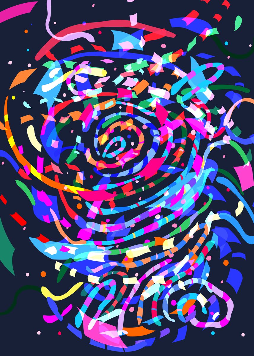 'Color explosion' Poster by Mikath | Displate