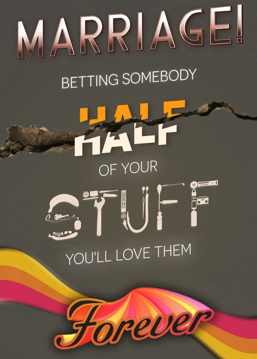 'Marriage!' Poster, picture, metal print, paint by Petar Sever | Displate