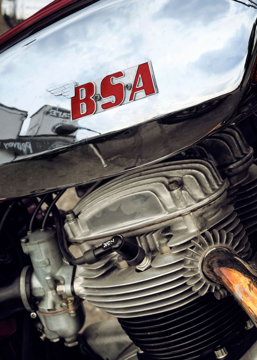 'BSA MOTORCYCLE' Poster, picture, metal print, paint by ivo ivanov ...