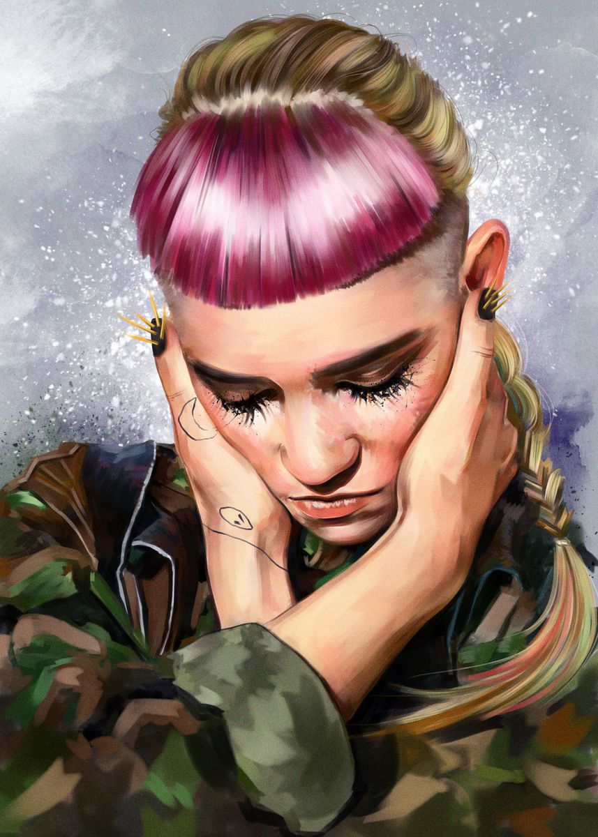 'Grimes' Poster, picture, metal print, paint by Dmitry Belov | Displate