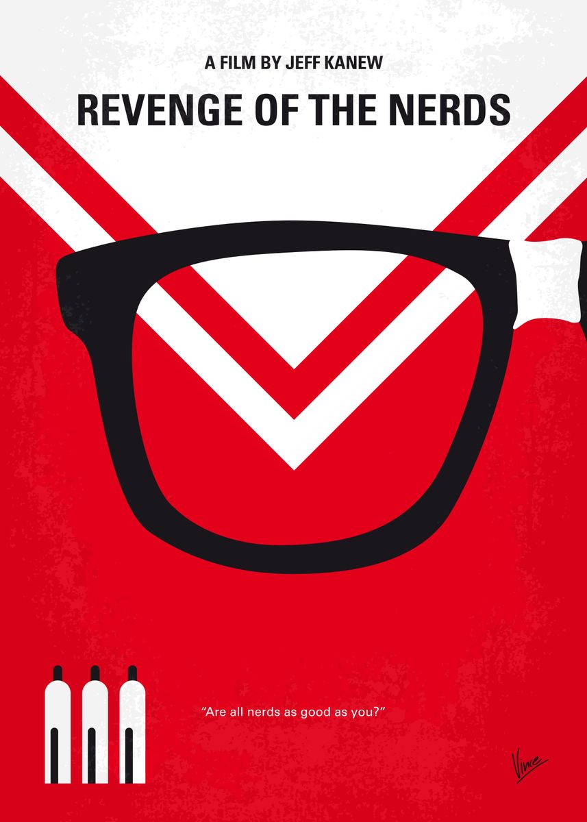 'No504 My Revenge of the Nerds minimal movie poster At ... ' Poster ...