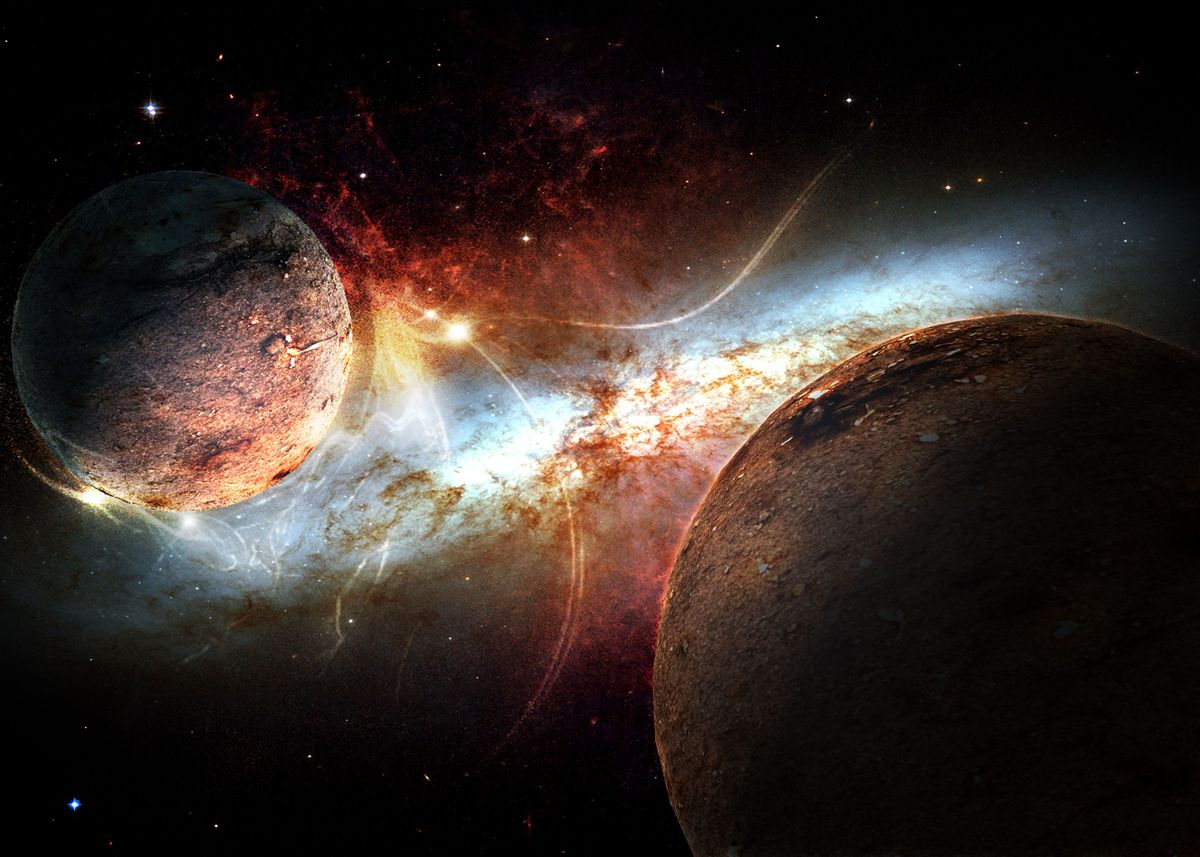 'Barren planets' Poster by Carlos M R Alves | Displate