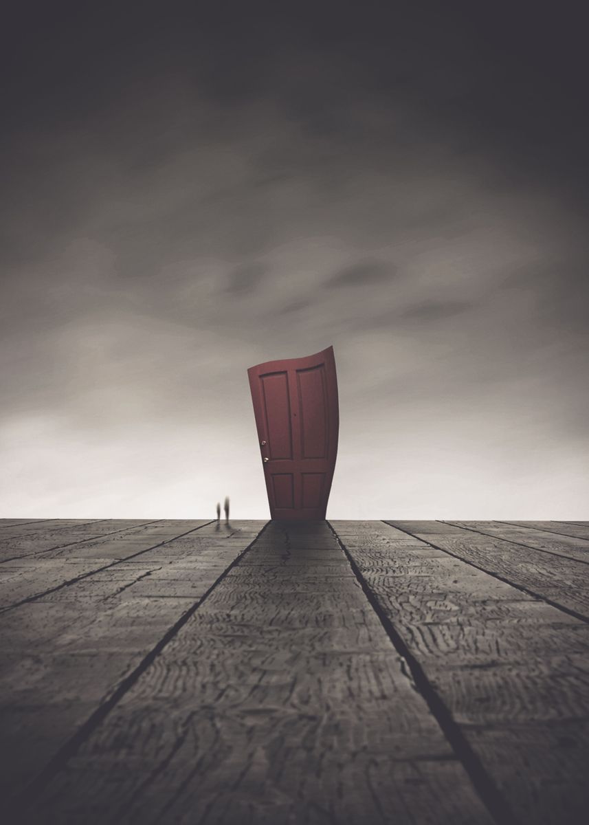 'The secret of the red door_displate' Poster by Michael Vincent Manalo ...