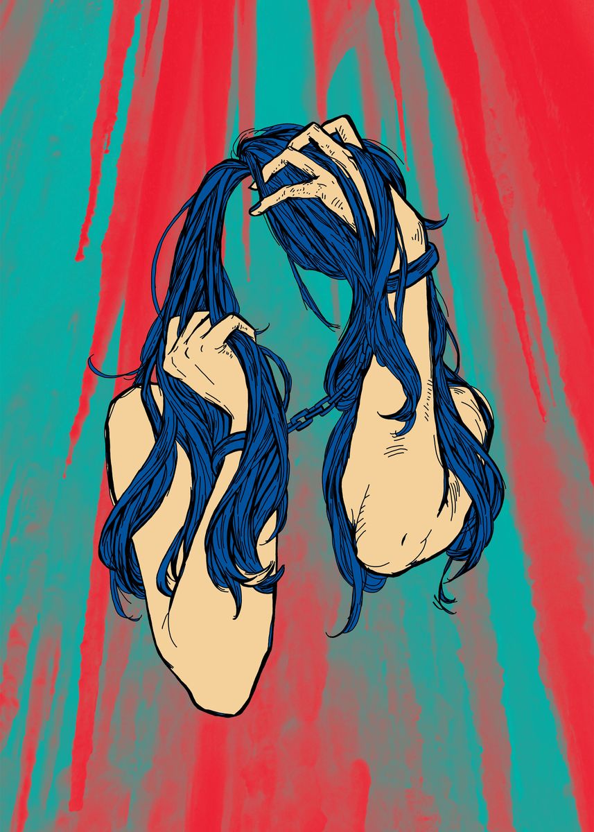 'Cancer' Poster, picture, metal print, paint by Rendra Sy | Displate