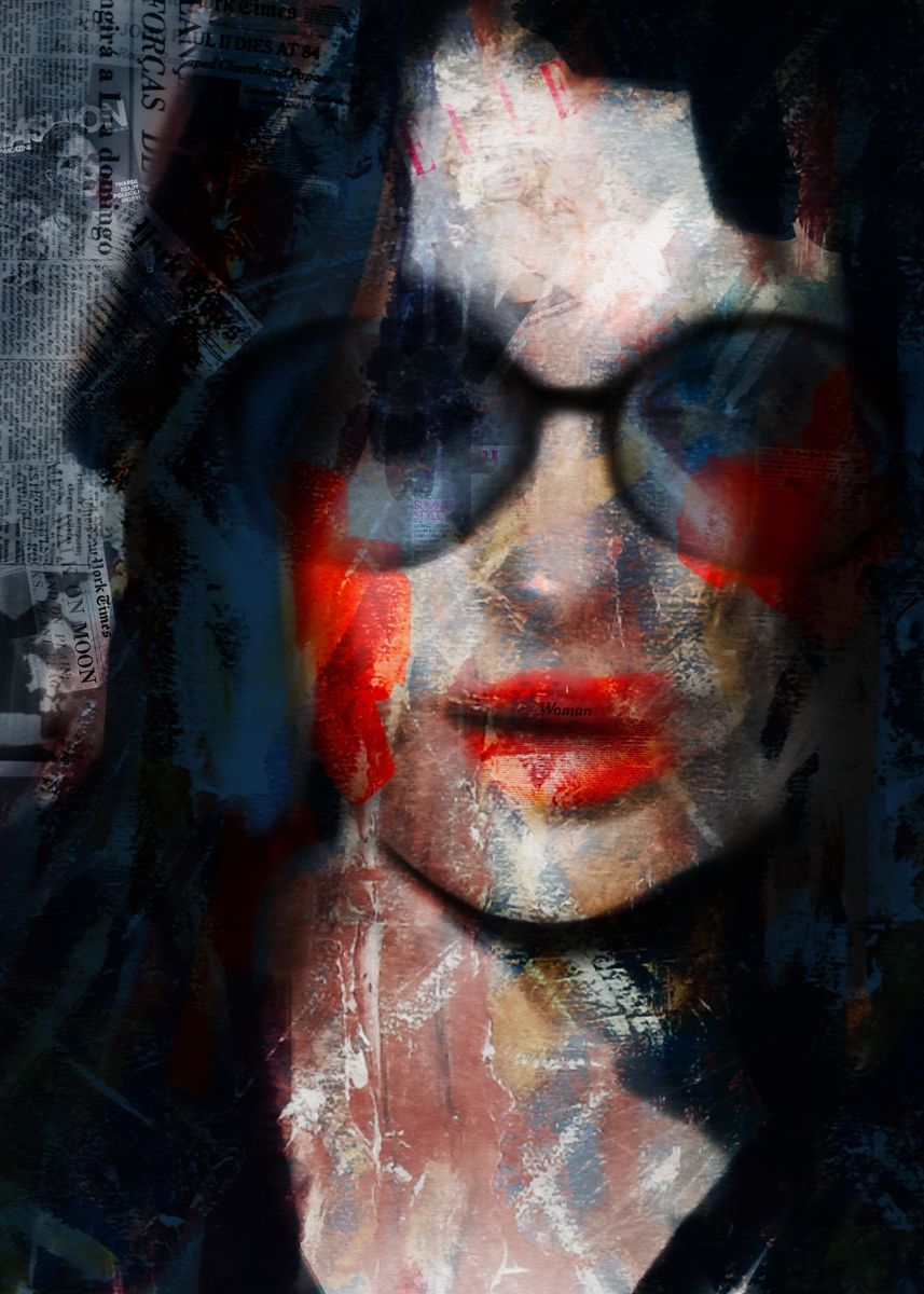 'Journalist' Poster, picture, metal print, paint by Daniel Malta | Displate