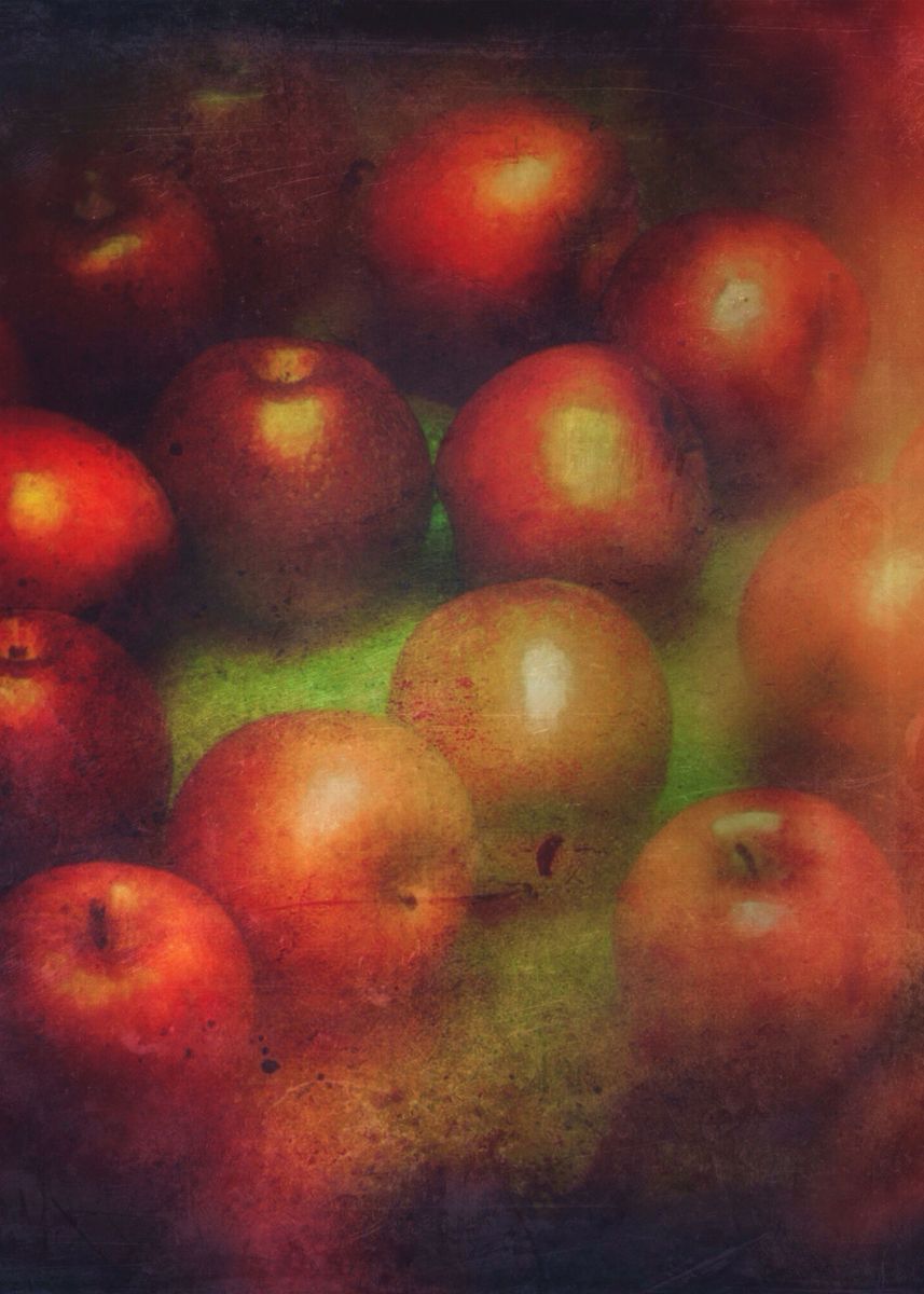 'Once Upon a Time a Red Apple' Poster by Victoria Herrera | Displate