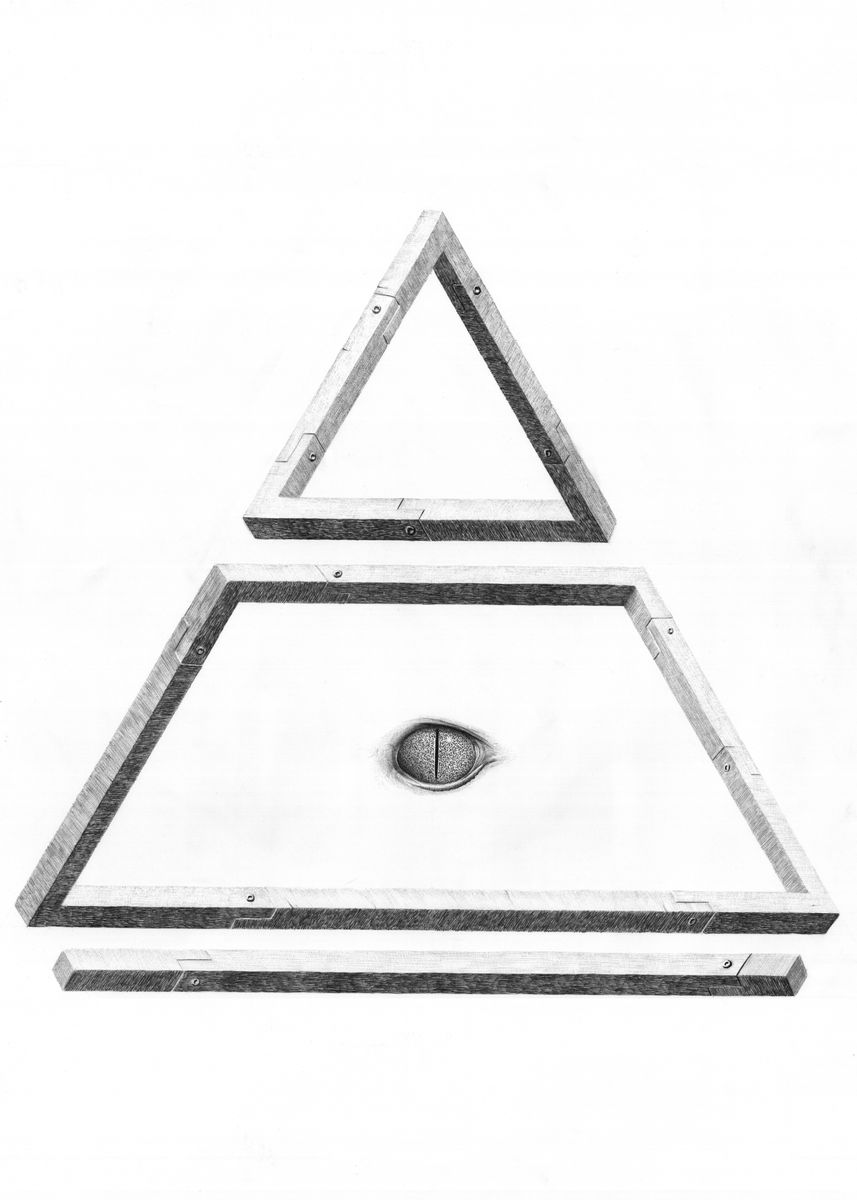 'illuminati' Poster, picture, metal print, paint by Peter Elzner | Displate