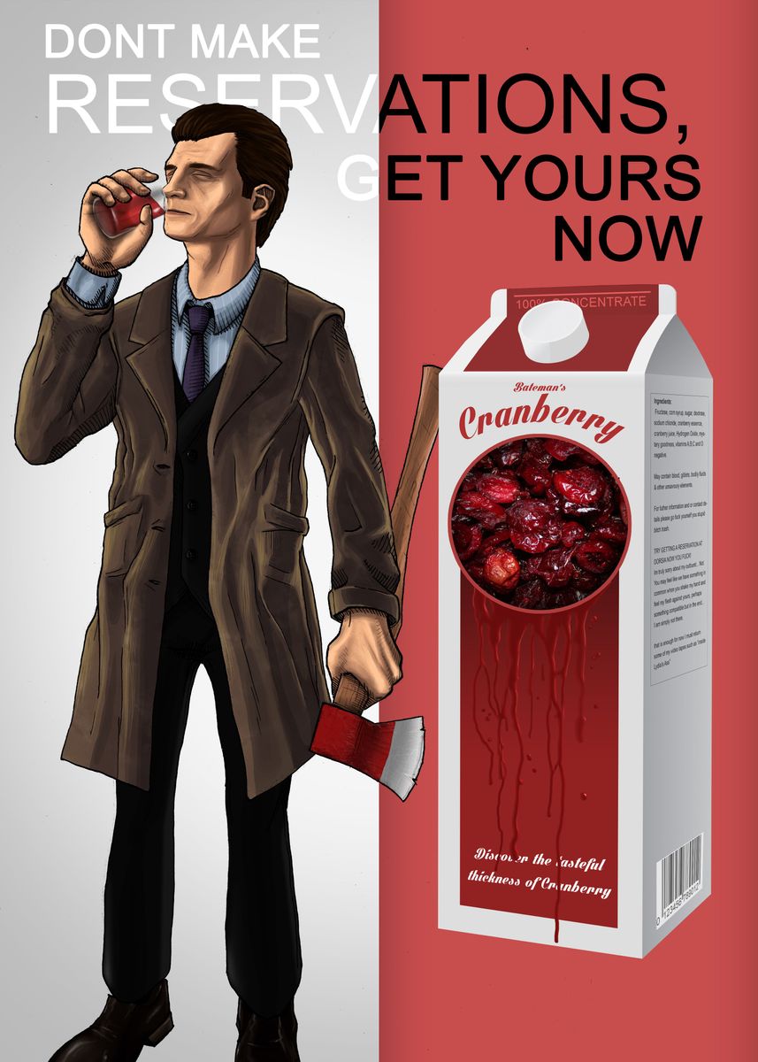 'American Psycho' Poster, picture, metal print, paint by B a r r y ...