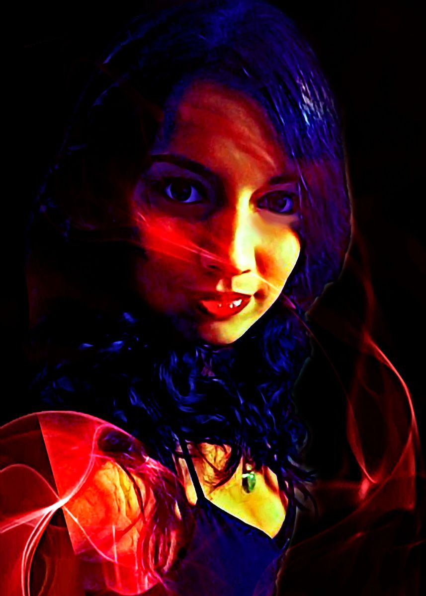 'She grins' Poster by Francisco Colon | Displate