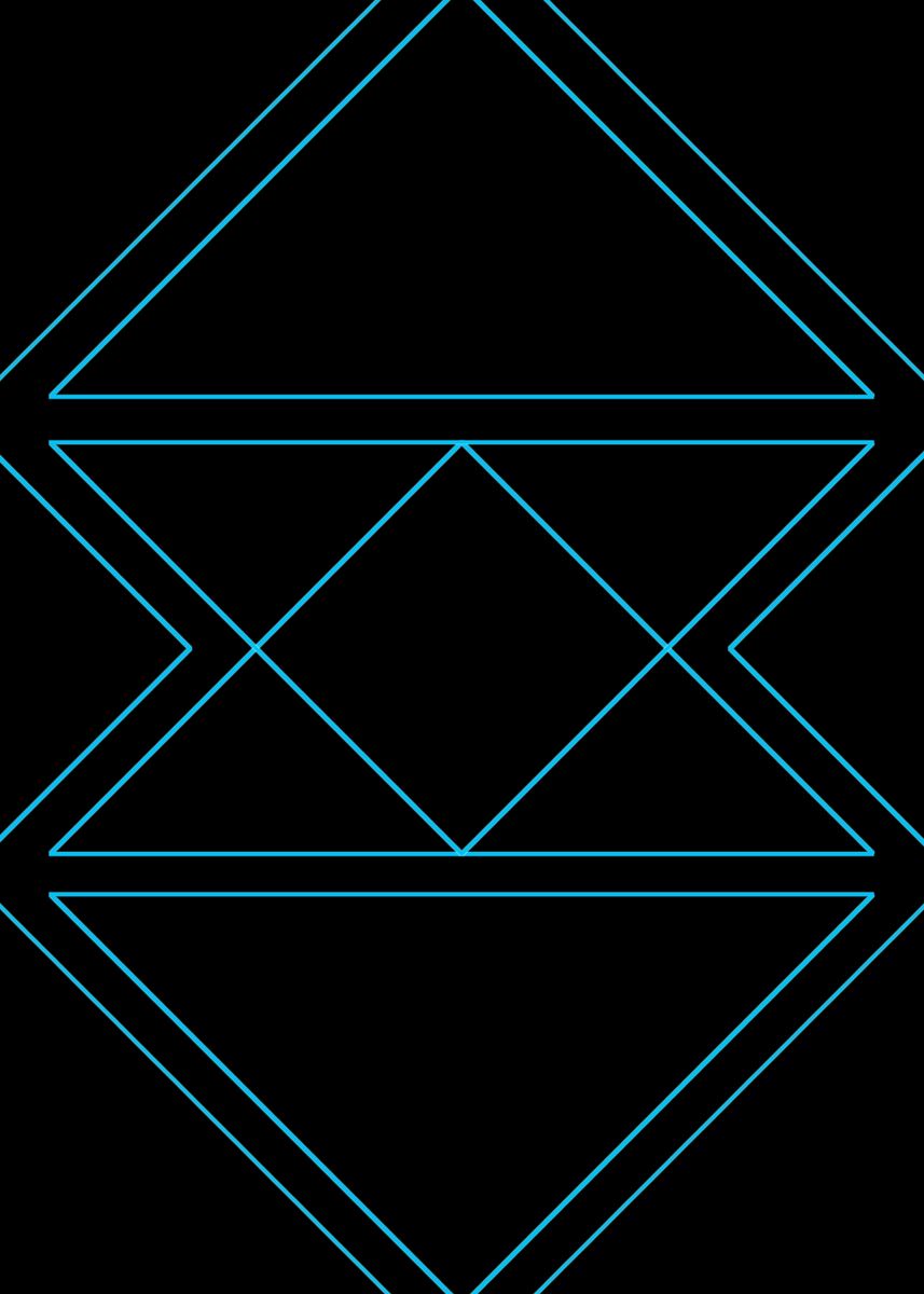 'Blue Electro' Poster, picture, metal print, paint by Jay Gentile ...