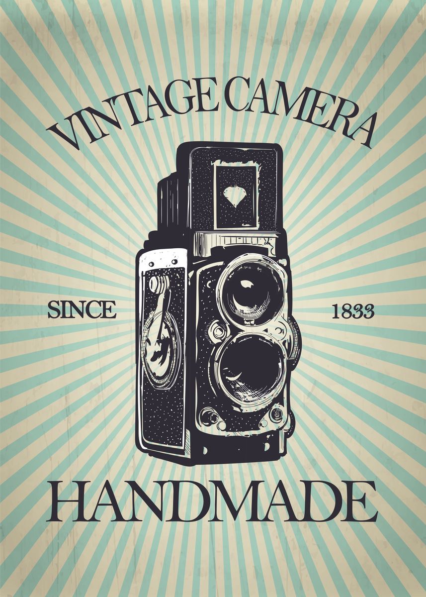 'Vintage Camera' Poster by Alexandre Ibáñez | Displate