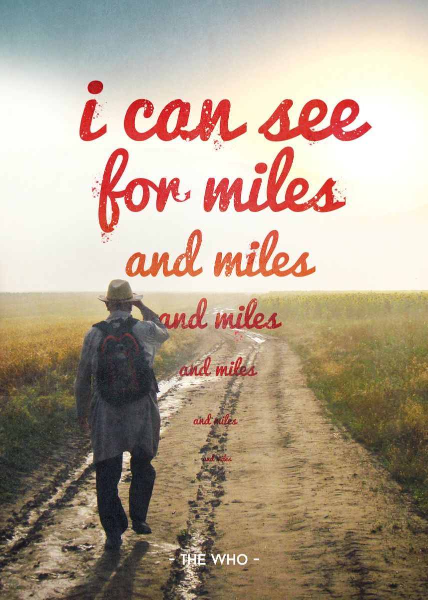 'miles and miles' Poster by Colo Art | Displate