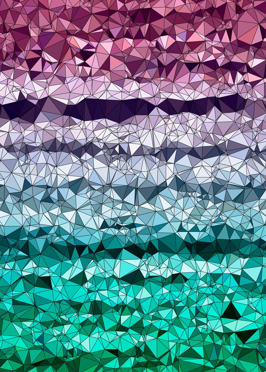 'Polygons and vectors with colors ' Poster, picture, metal print, paint ...