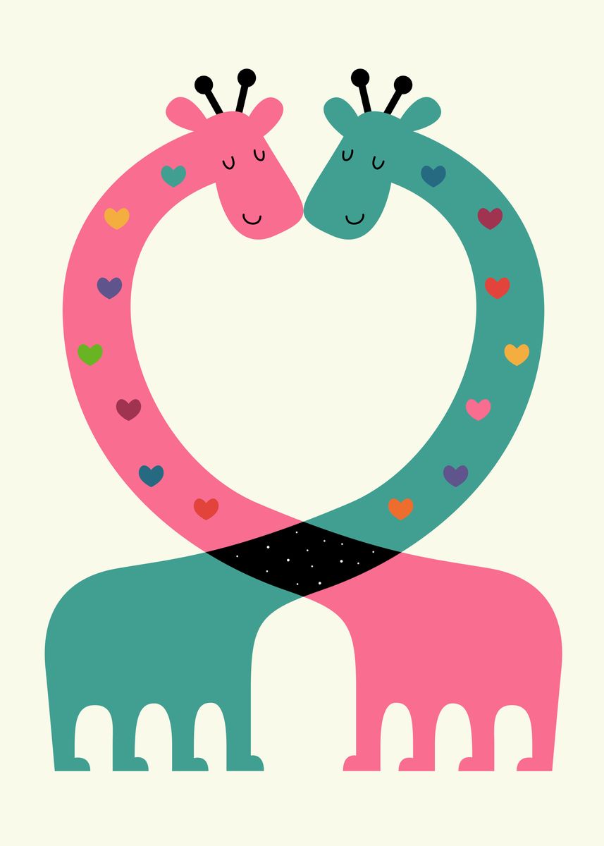 'Love With Heart - Love the life you live, live the life ... ' Poster ...