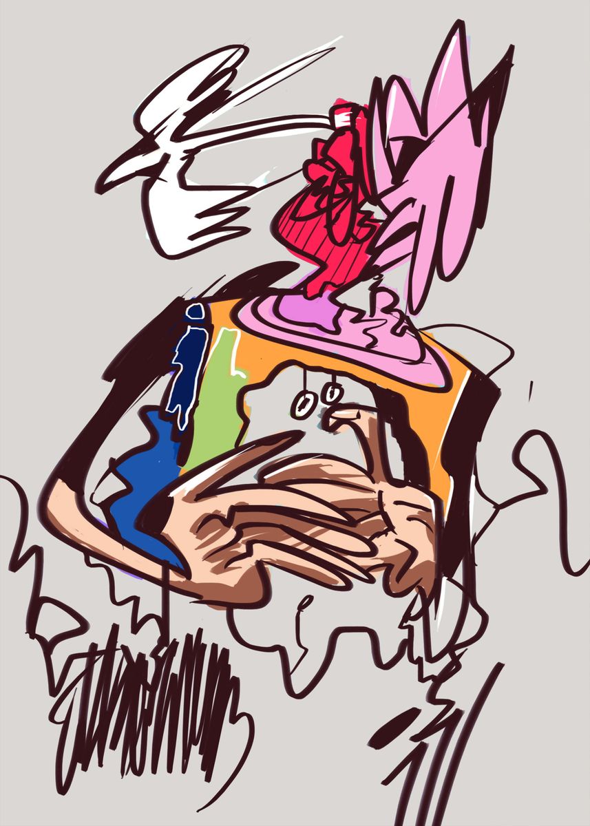 'what a mess' Poster, picture, metal print, paint by James Weinreb ...