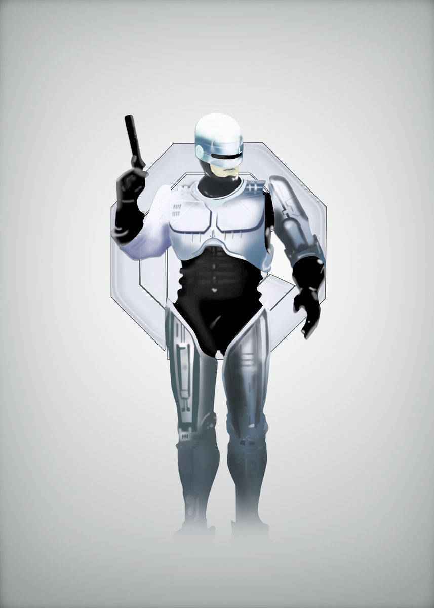 'A clean version of the robocop graphic' Poster by Robert Granger ...