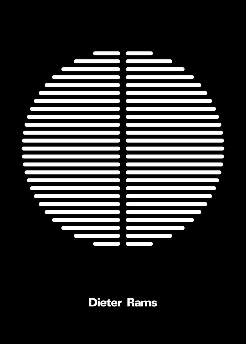 'DIETER RAMS' Poster, picture, metal print, paint by THE USUAL ...