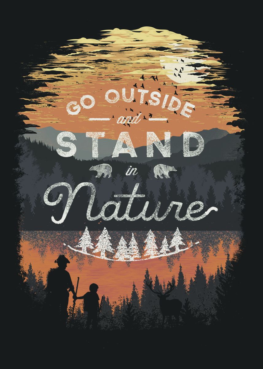 'Go Outside' Poster by Dan Fajardo | Displate