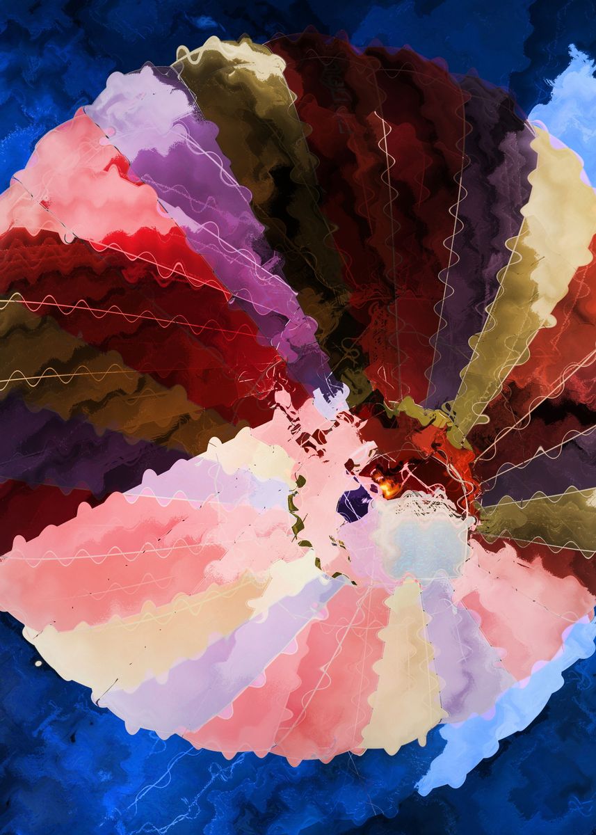 'balloon abstract' Poster by Christine Baessler | Displate