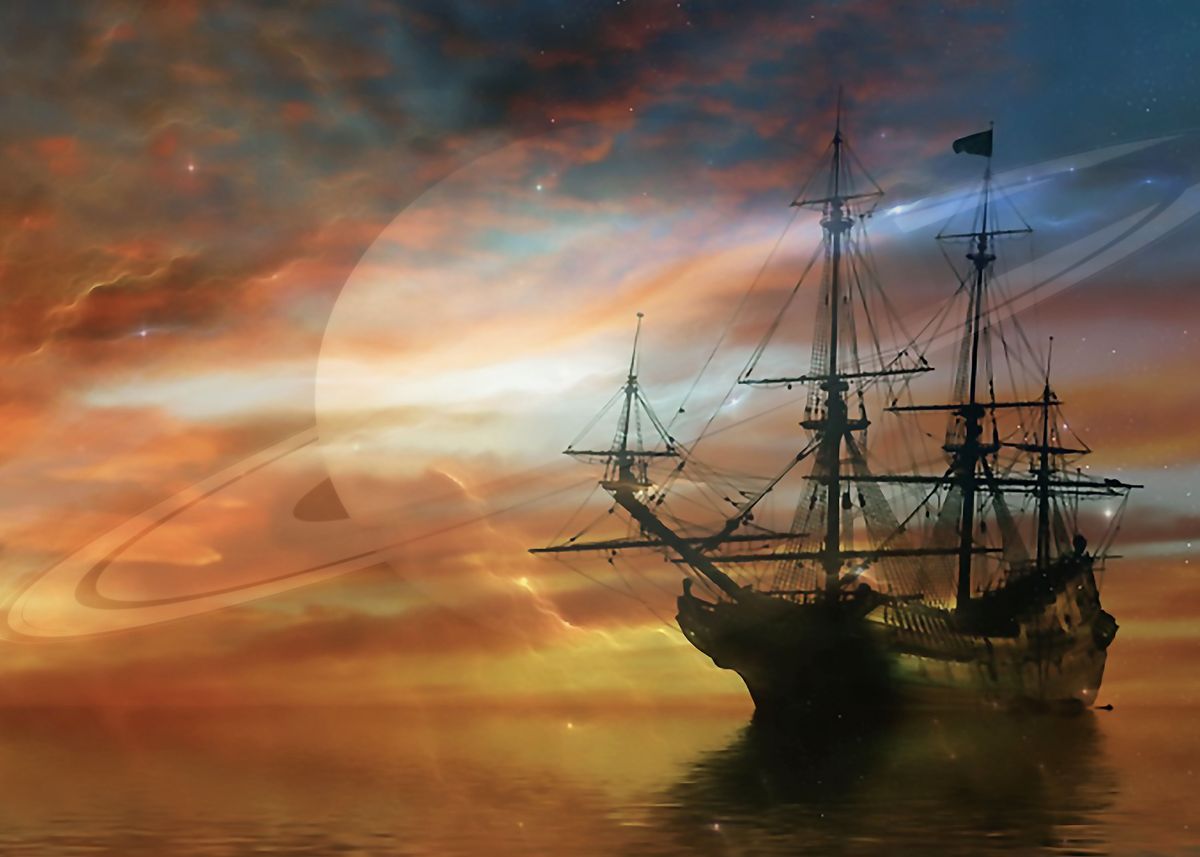 'On Distant Shores' Poster by David Hughes | Displate