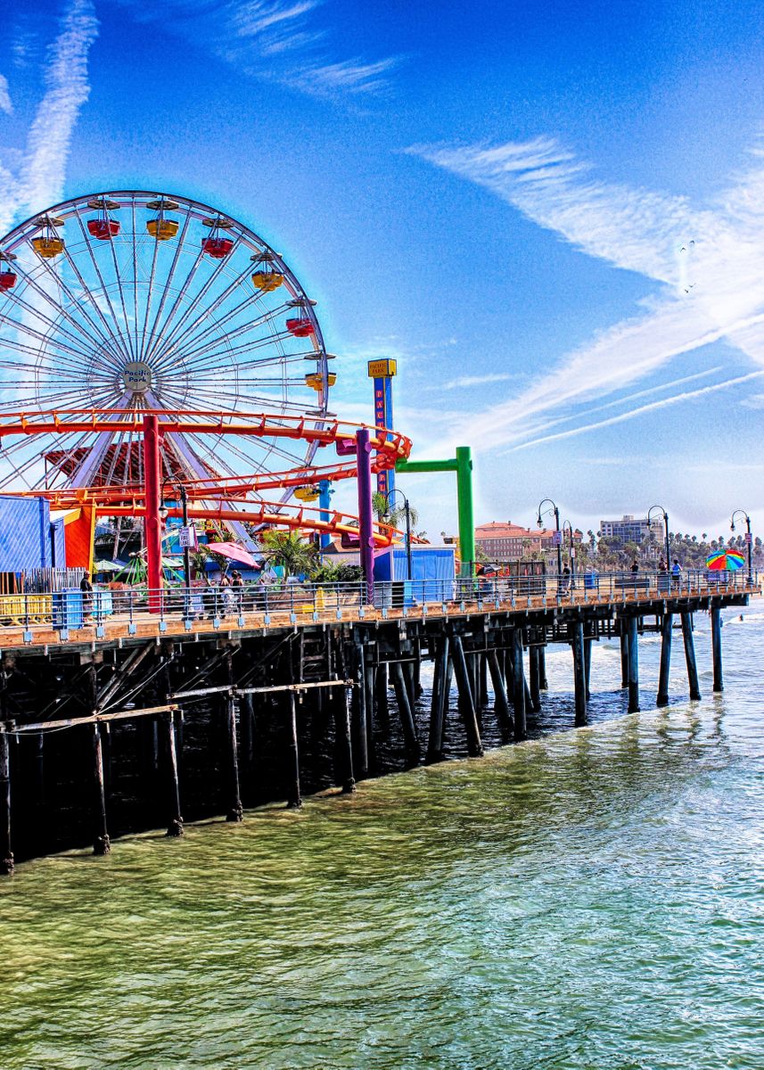 'The Ferris Wheel' Poster, picture, metal print, paint by Karol ...