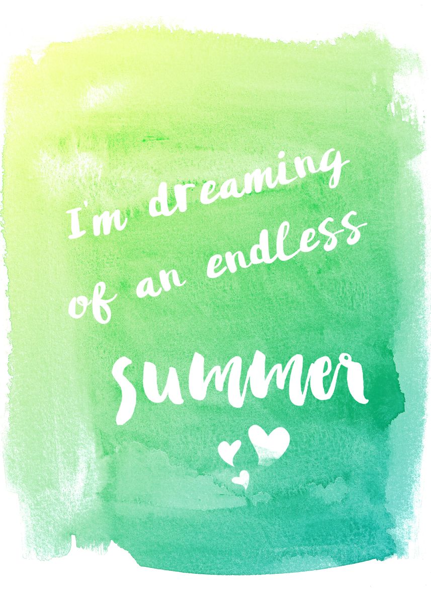 'Endless summer' Poster, picture, metal print, paint by eDrawings 38 ...