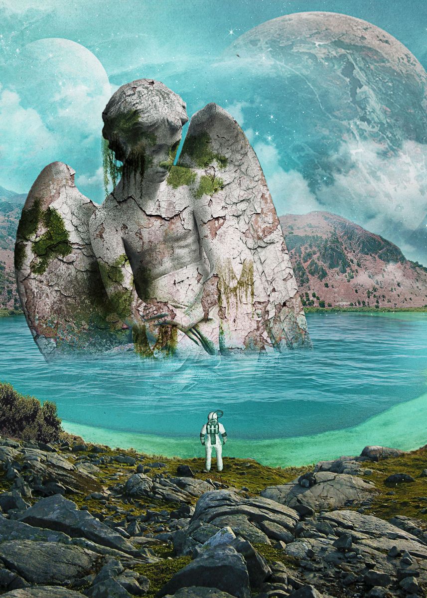 'The find' Poster, picture, metal print, paint by seam less | Displate