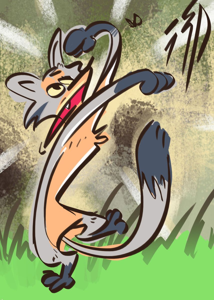 'some grey fox ' Poster, picture, metal print, paint by James Weinreb ...