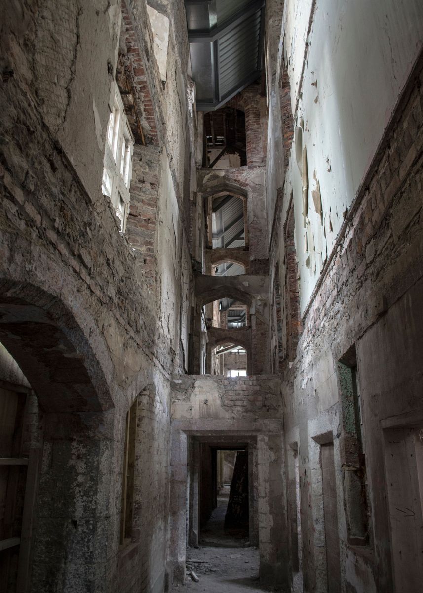 'Asylum Cell Block' Poster, picture, metal print, paint by David Hughes ...