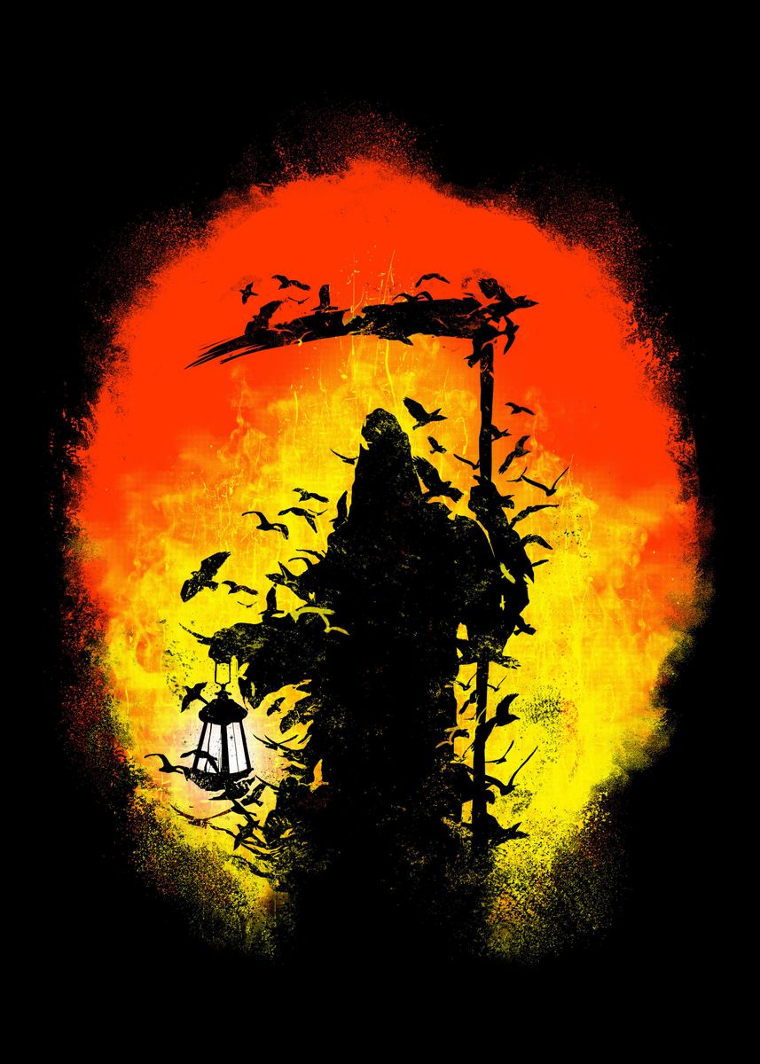 'Visitation' Poster, picture, metal print, paint by Lou Patrick Mackay ...