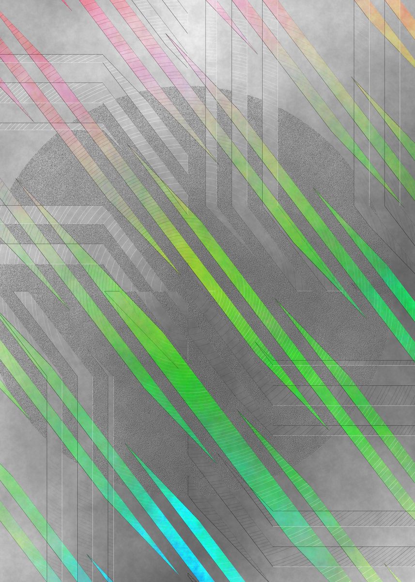 'Pattern abstract no. 3' Poster, picture, metal print, paint by ...