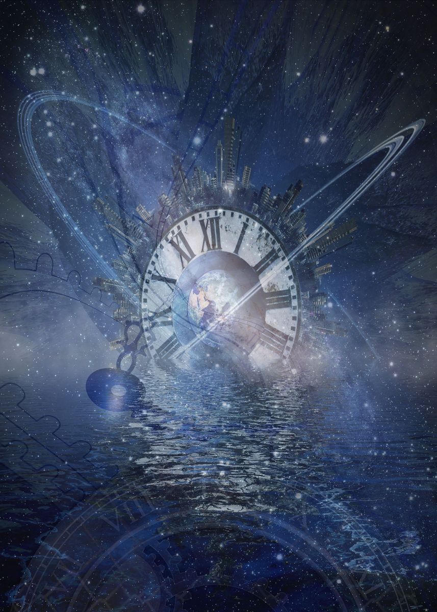 'Since the Start of Time' Poster, picture, metal print, paint by David ...