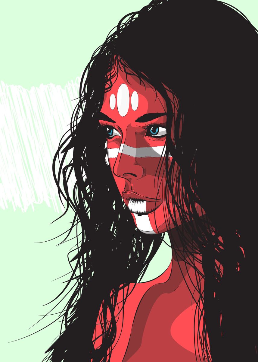 'Savage' Poster, picture, metal print, paint by Dorian Legret | Displate