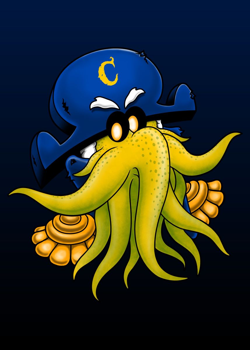 'Captain Cthulhu' Poster, picture, metal print, paint by Pigboom Kaboom ...