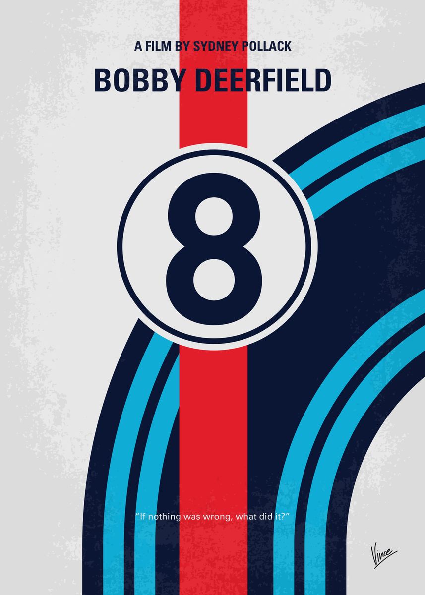'No565 My Bobby deerfield minimal movie poster Bobby De ... ' Poster ...