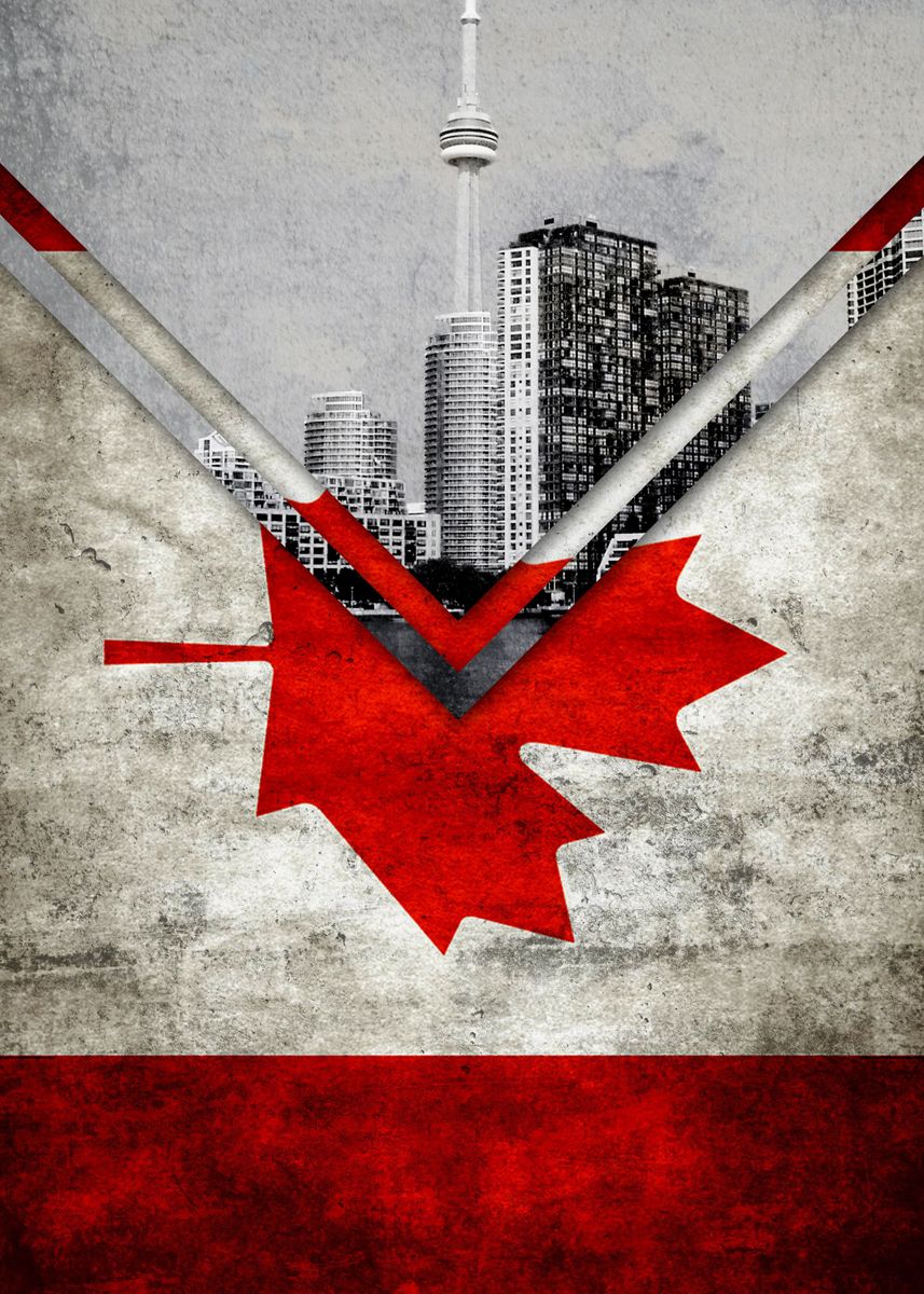 'Flags - Canada' Poster, picture, metal print, paint by Alexandre ...