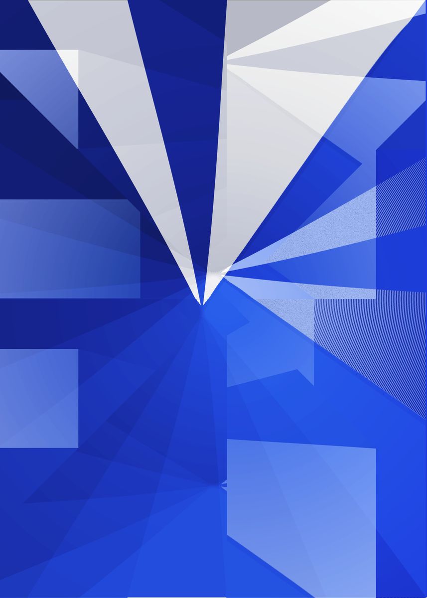 'abstract blue' Poster by Christine Baessler | Displate