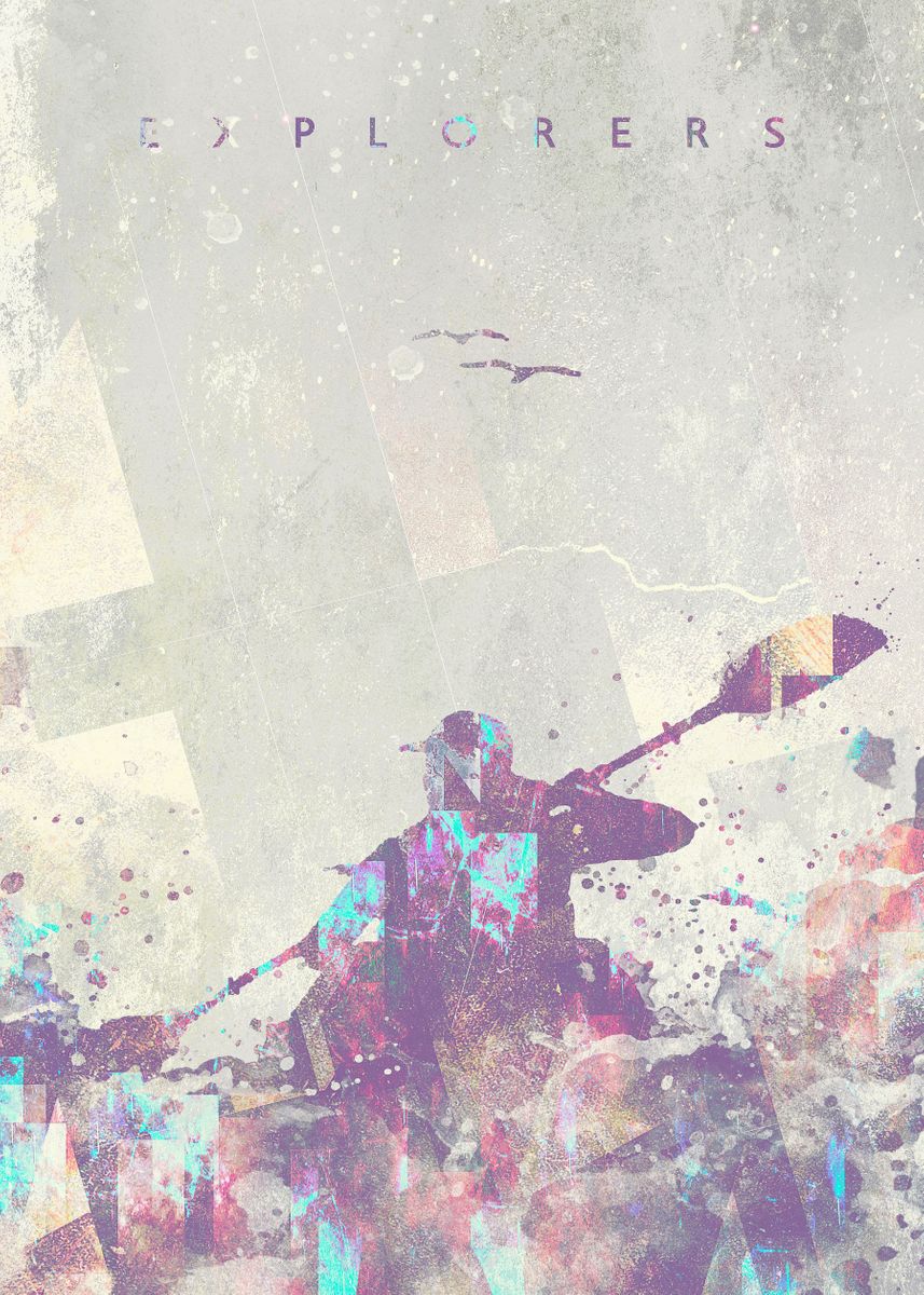 'Explorers II' Poster, picture, metal print, paint by Ulf Härstedt ...