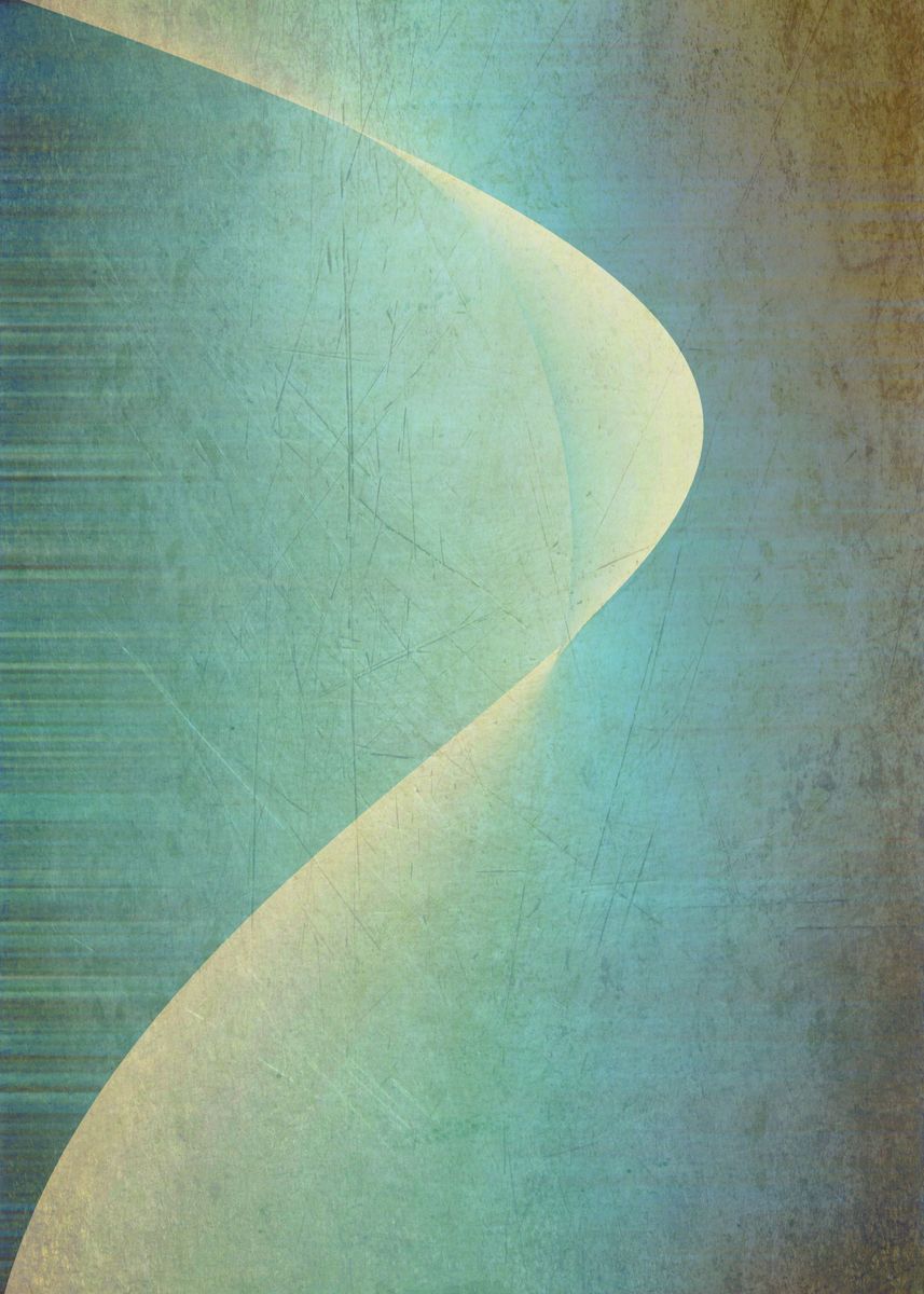 'Luminous Wave 01' Poster, picture, metal print, paint by aRT sKRATCHES ...