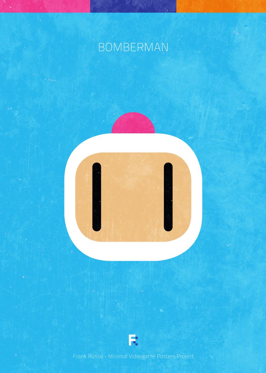 'Bomberman' Poster by Francesco Russo | Displate
