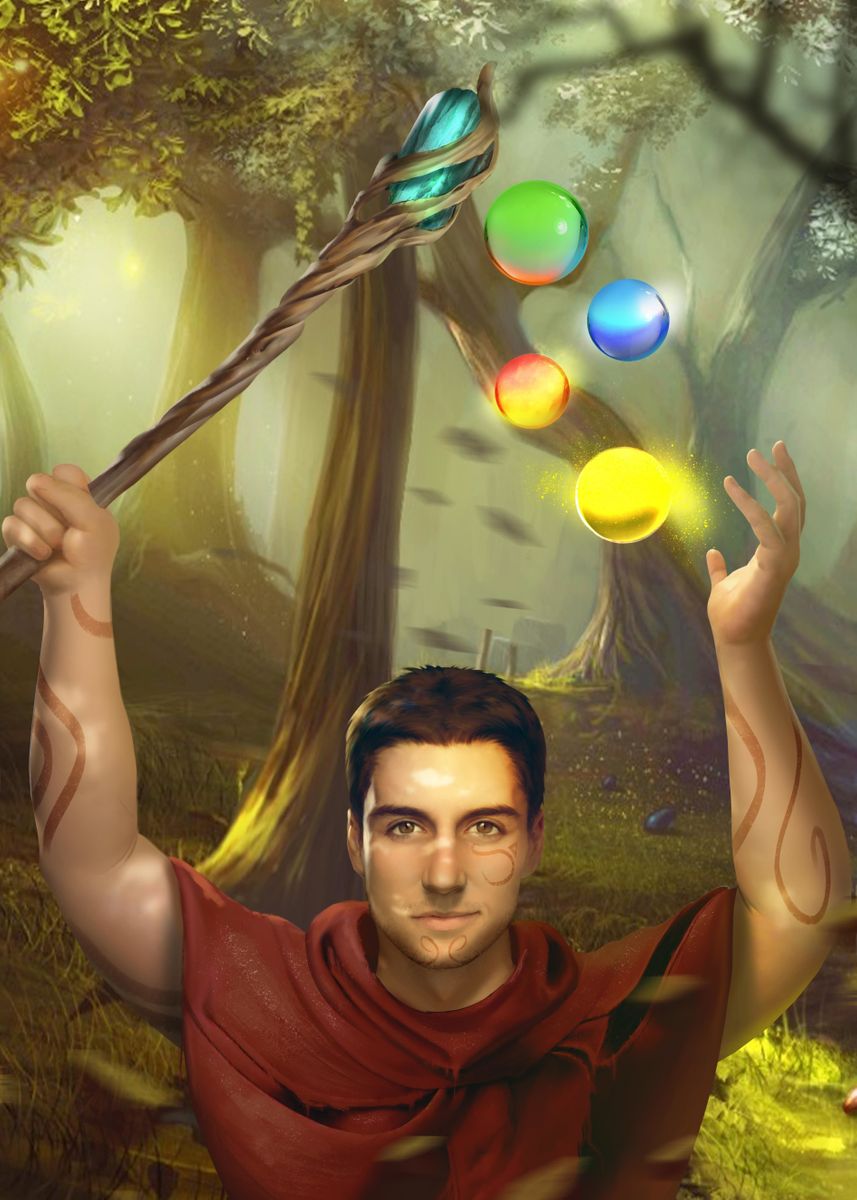 'Merlin from the myths and legends.' Poster by David Lindberg | Displate