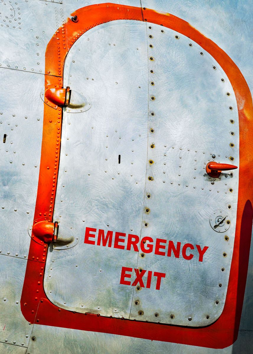 'Emergency Exit' Poster, picture, metal print, paint by Art Ofphotos ...