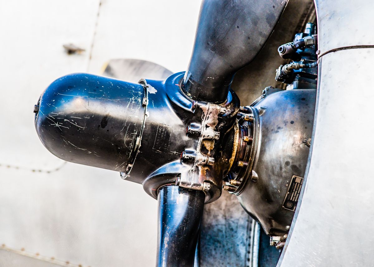 'Old plane piston engine' Poster by Art Ofphotos | Displate