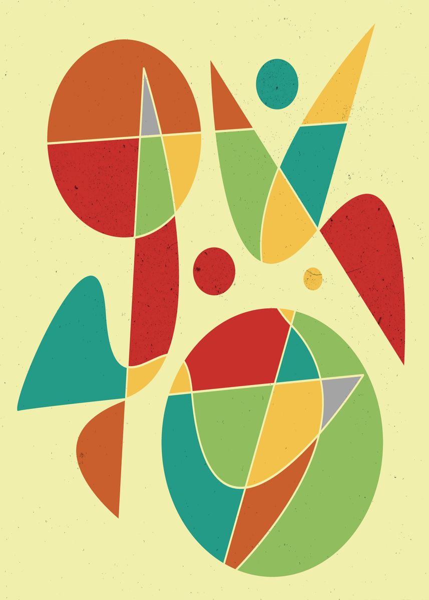 'Abstract #135' Poster by Rockett Graphics | Displate