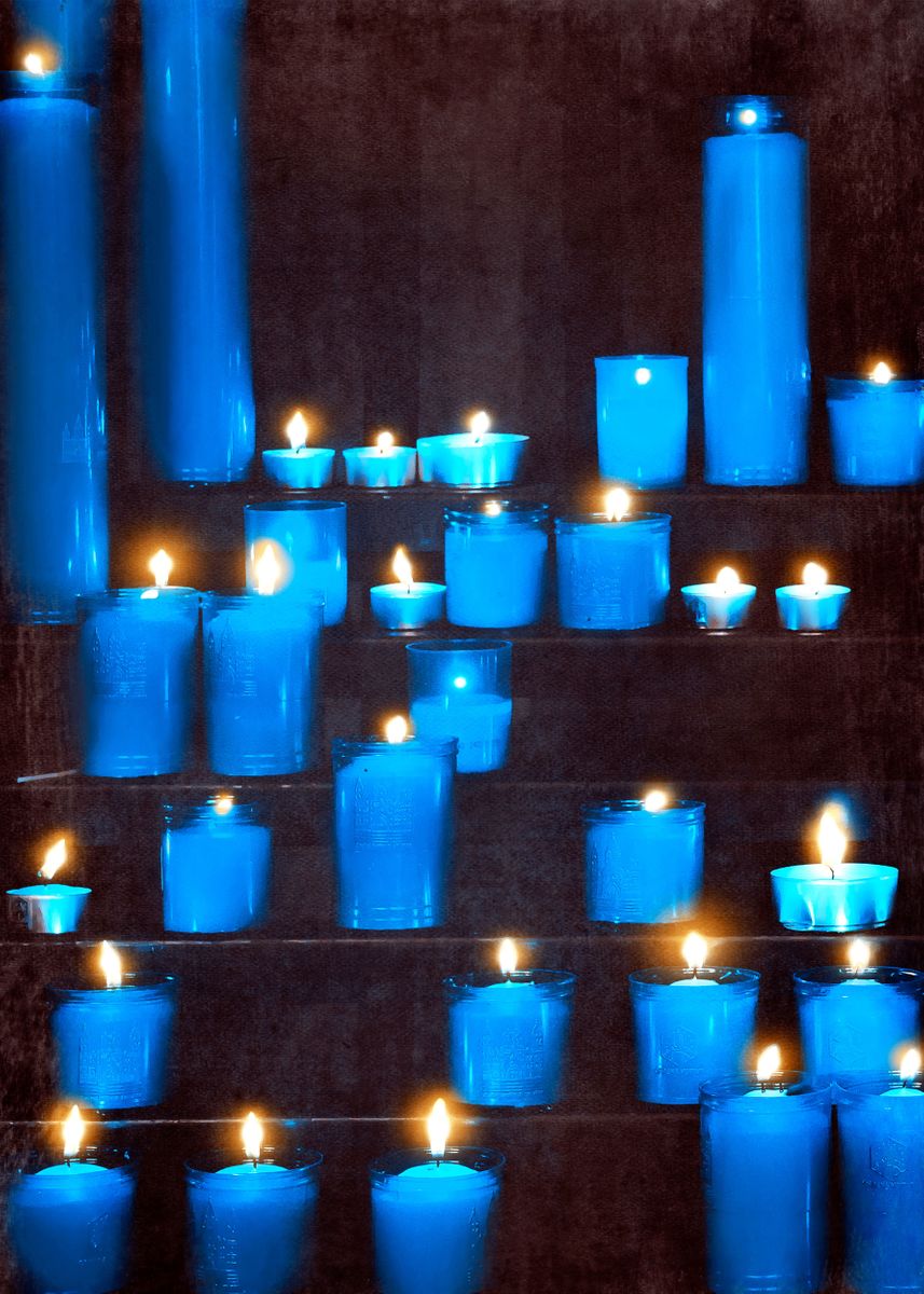 'Blue Candles ' Poster by Svetlana Sewell | Displate