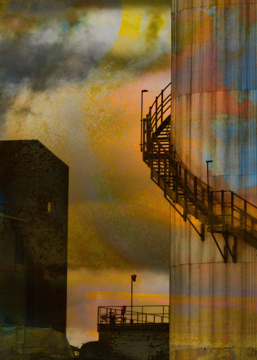 'Factory by jfdupuis' Poster, picture, metal print, paint by jfdupuis ...