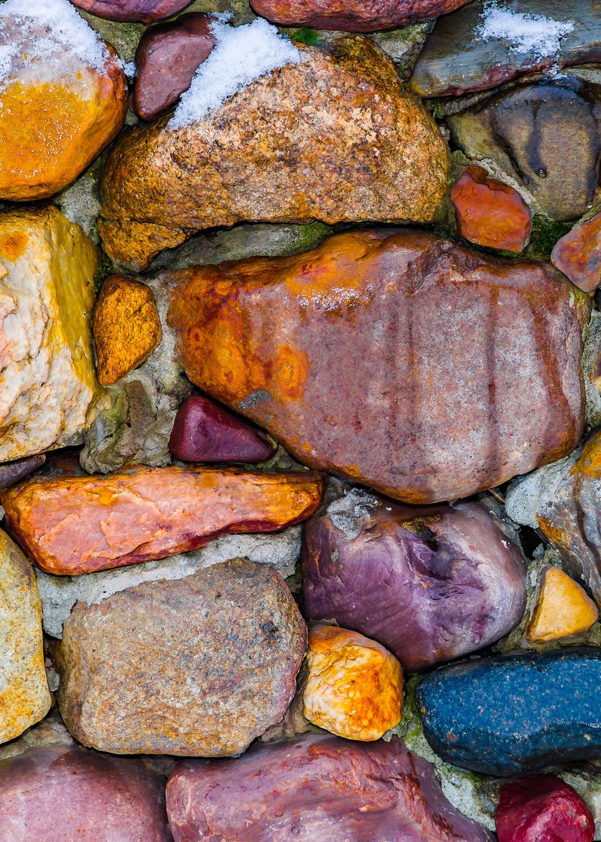 'Wet Stone Wall' Poster by Art Ofphotos | Displate