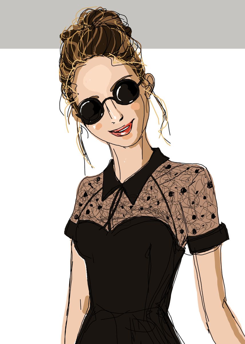 'Oh is that you over there?' Poster, picture, metal print, paint by ...