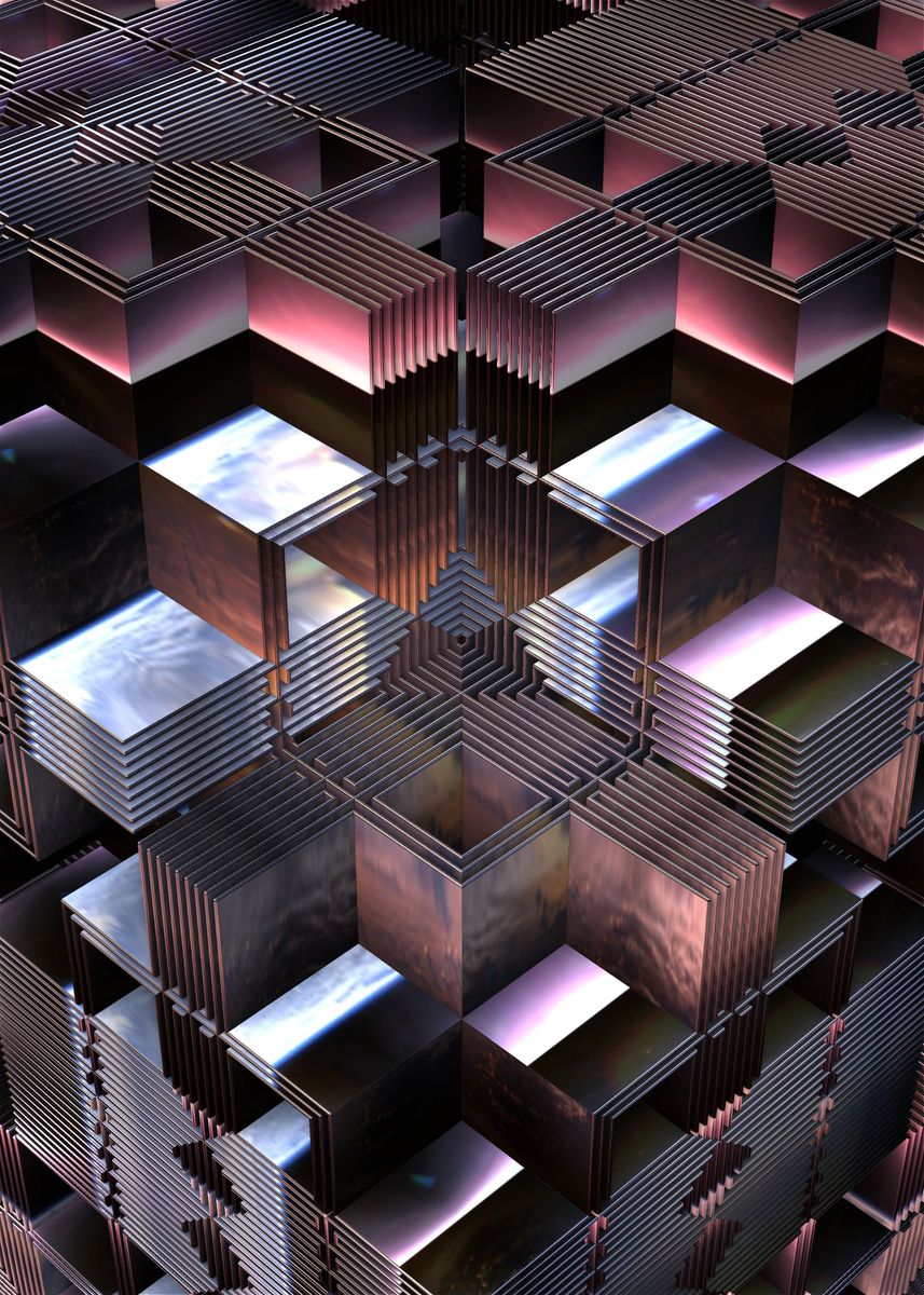 'Technology Temple' Poster, picture, metal print, paint by Lyle Hatch ...